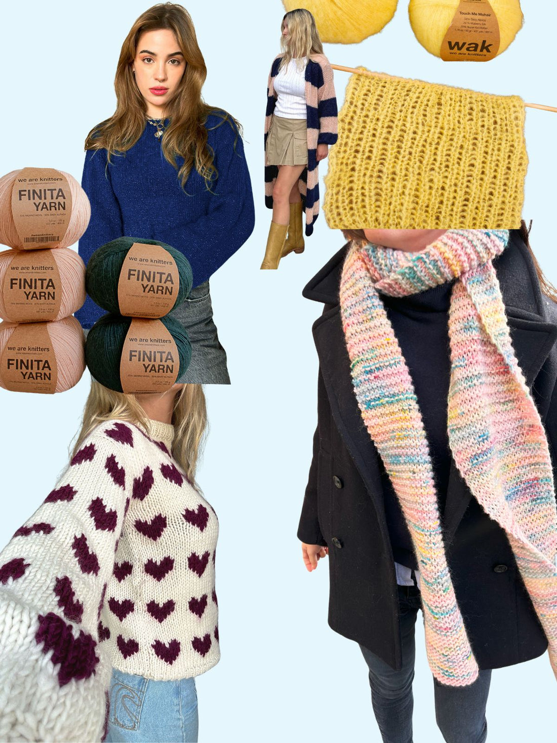 We Are Knitters: craft your joy with yarn and easy and advanced patter